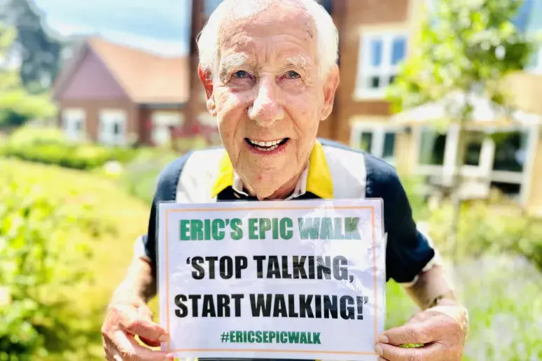 Eric's epic walk | Barchester Healthcare